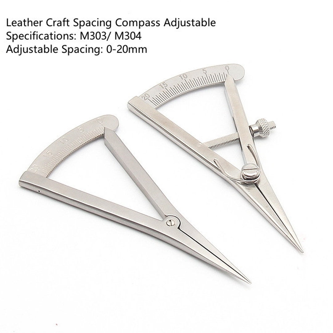 Leather Craft Spacing Compass Adjustable, Leather Craft Rotating Tool ...
