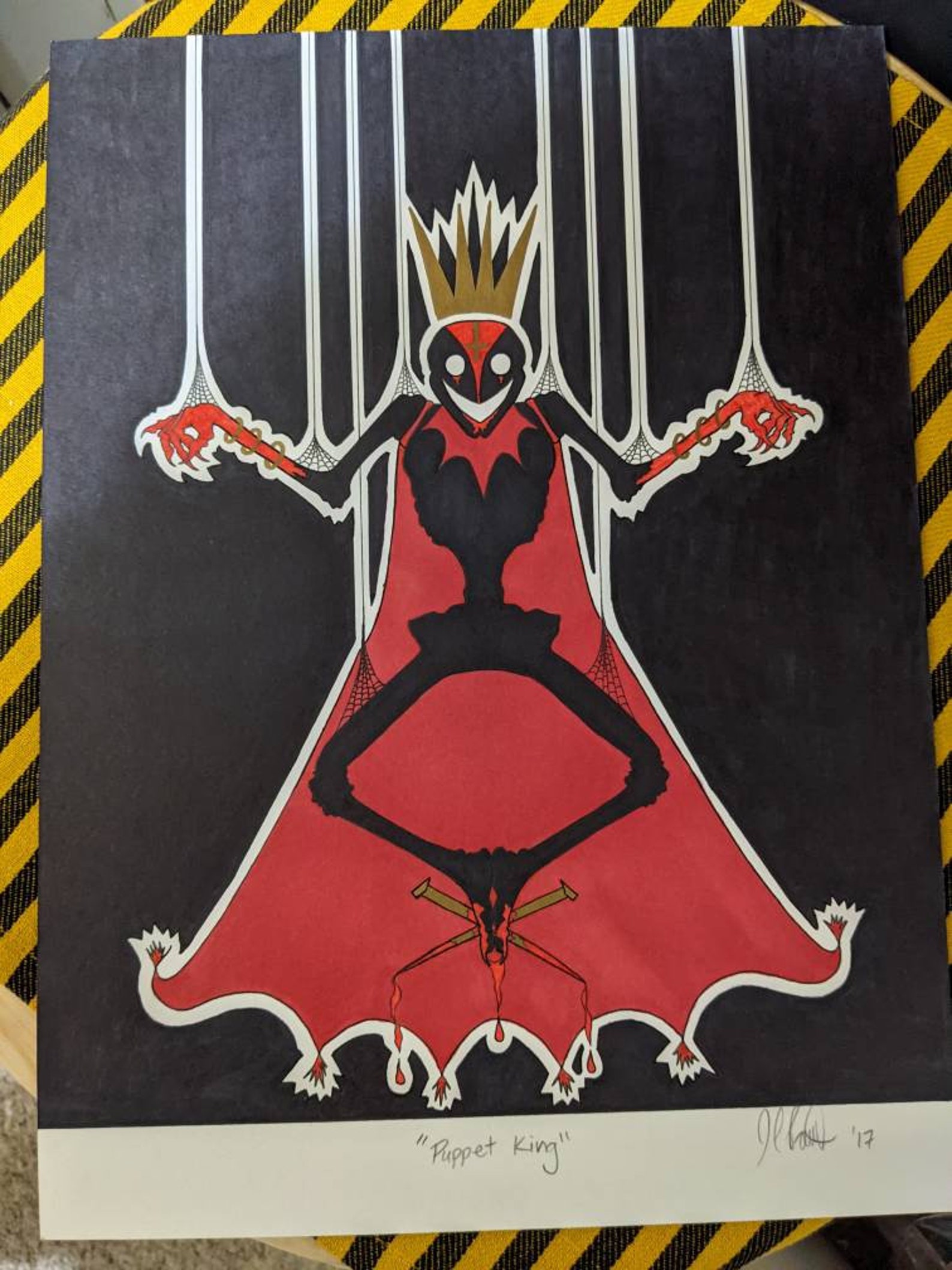 Original Artwork, 'puppet King' - Etsy