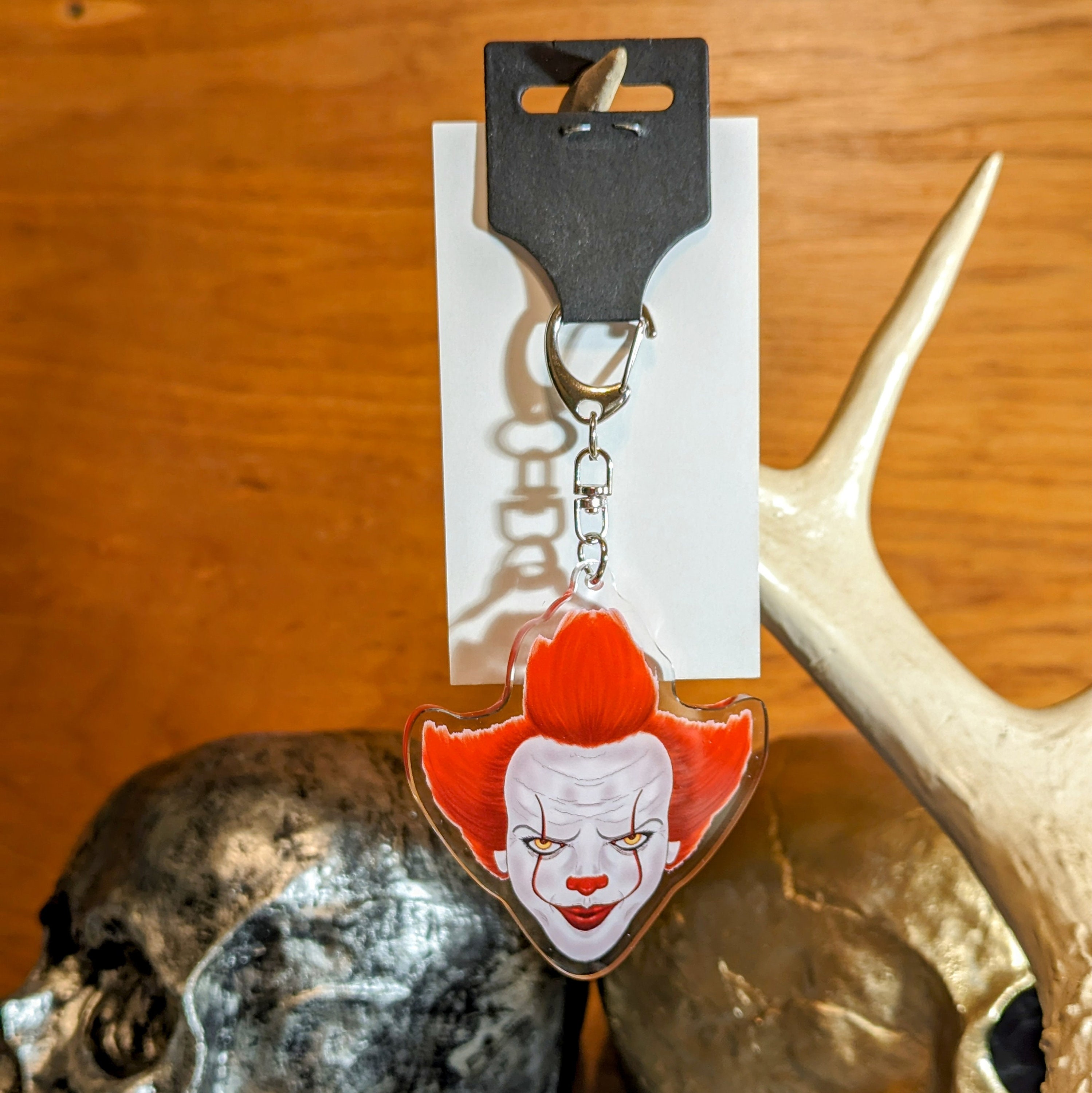 Acrylic Keychain & Sticker Combo, "clown" - Etsy