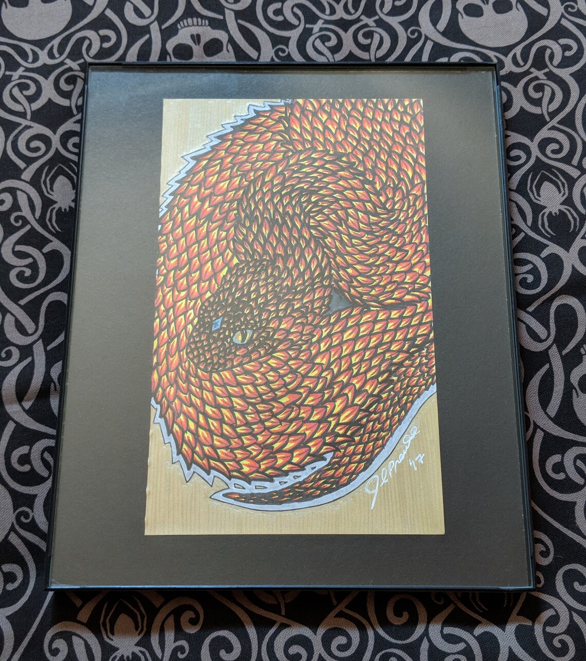 Original Artwork, 'fire Serpent' - Etsy