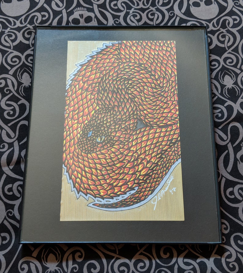 Original Artwork, 'fire Serpent' - Etsy