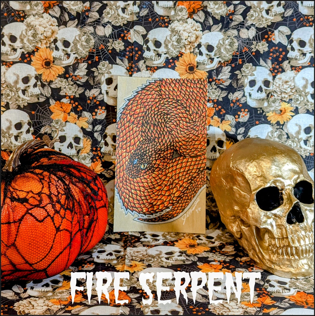 Original Artwork, 'fire Serpent' - Etsy
