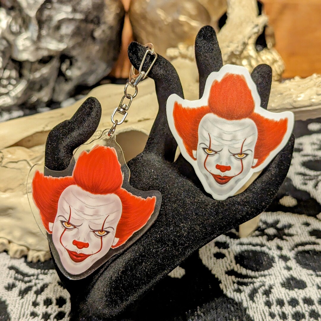 Acrylic Keychain & Sticker Combo, "clown" - Etsy