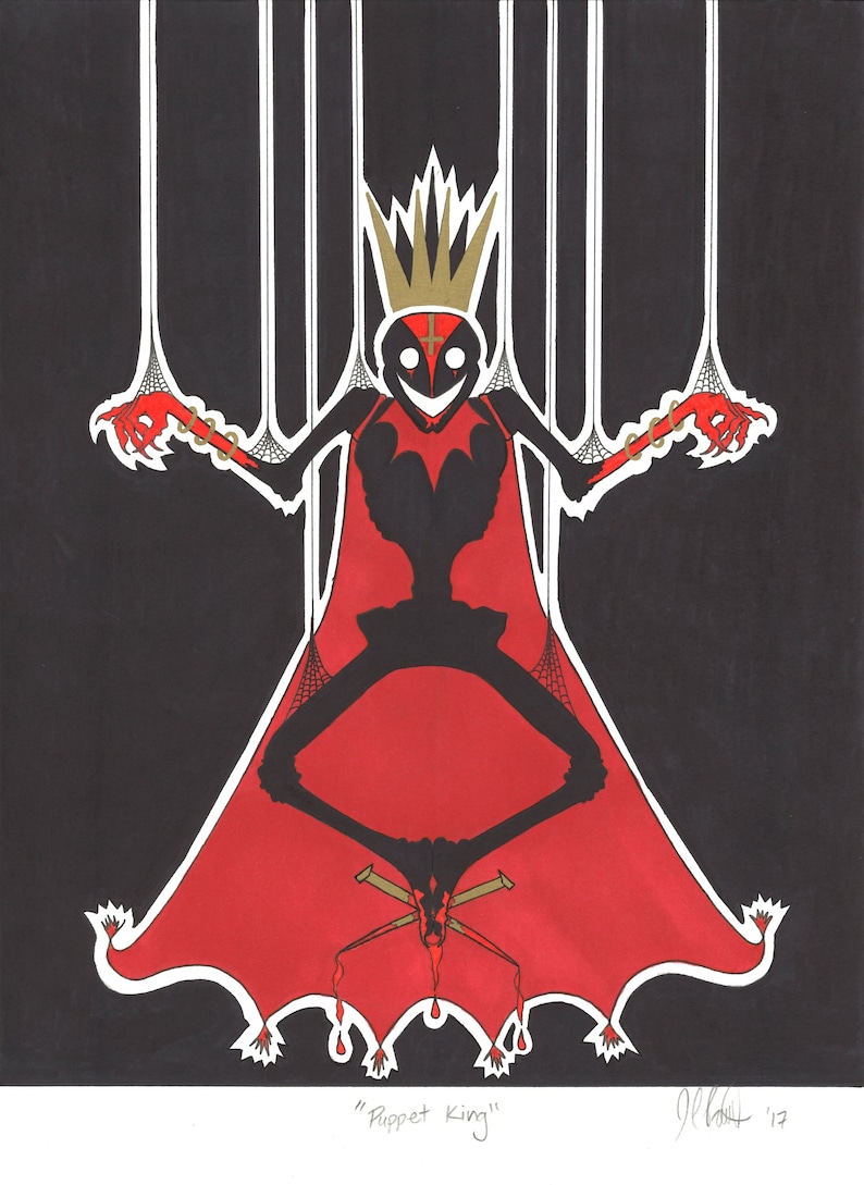 Original Artwork, 'puppet King' - Etsy