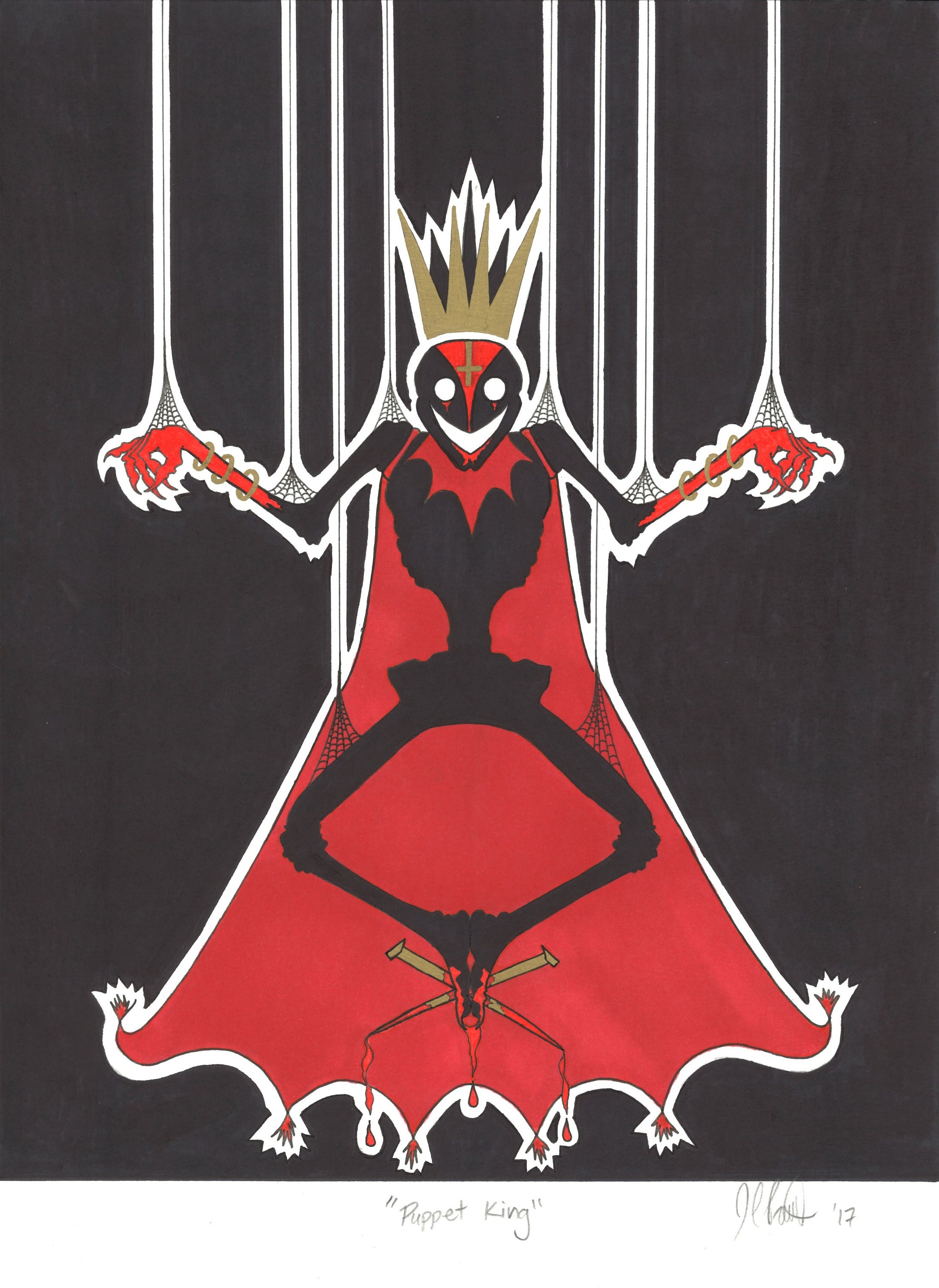 Original Artwork, 'puppet King' - Etsy