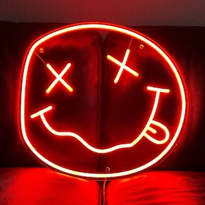 Dead Smiley Neon Sign - Funny LED Signs - Etsy