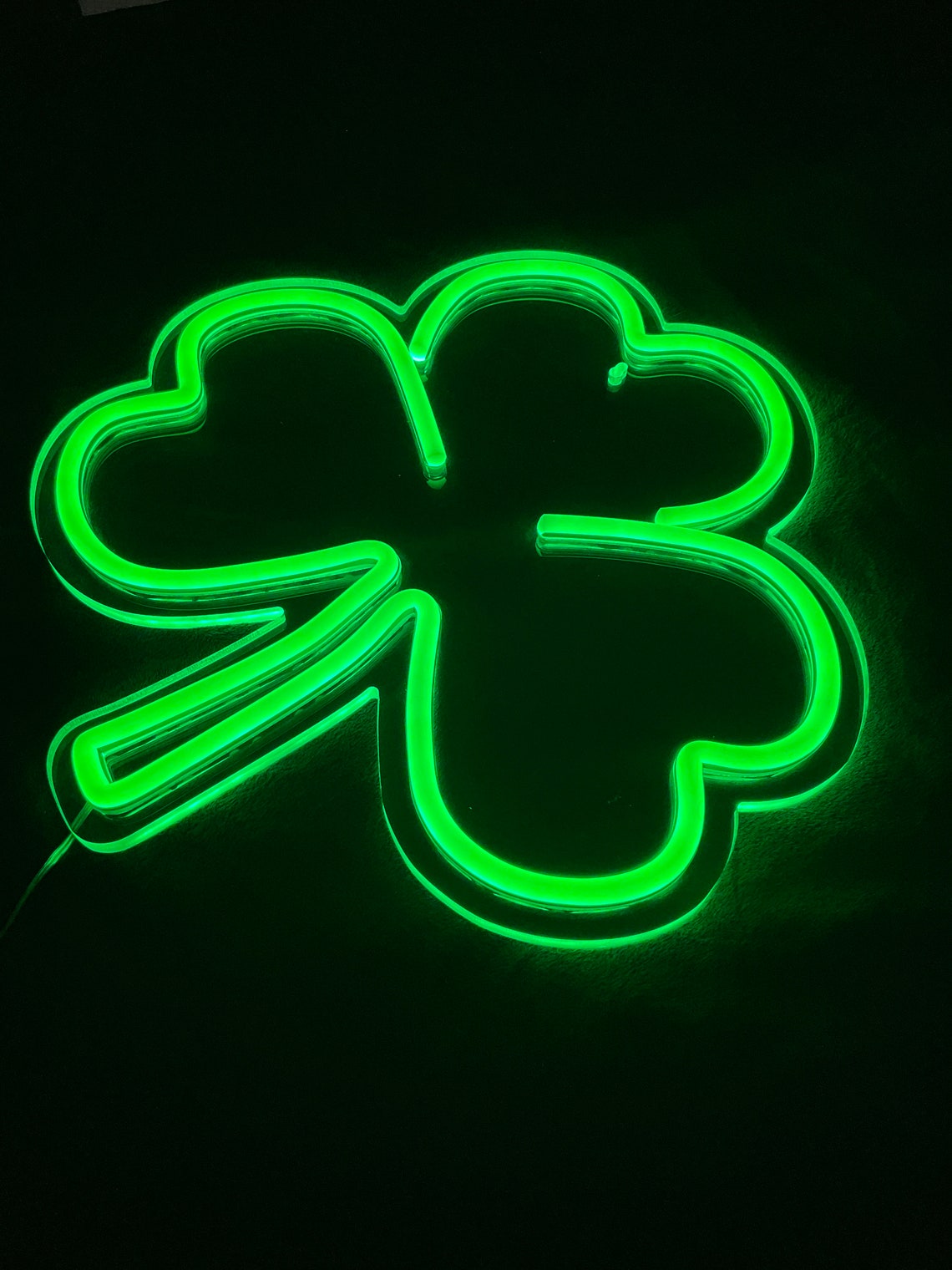 St. Patricks Day Decor Shamrock Neon Sign Lucky Irish - Etsy