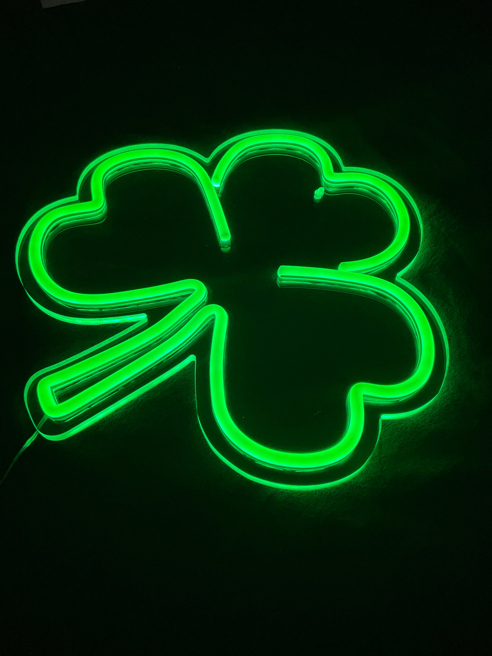 St. Patricks Day Decor Shamrock Neon Sign Lucky Irish | Etsy
