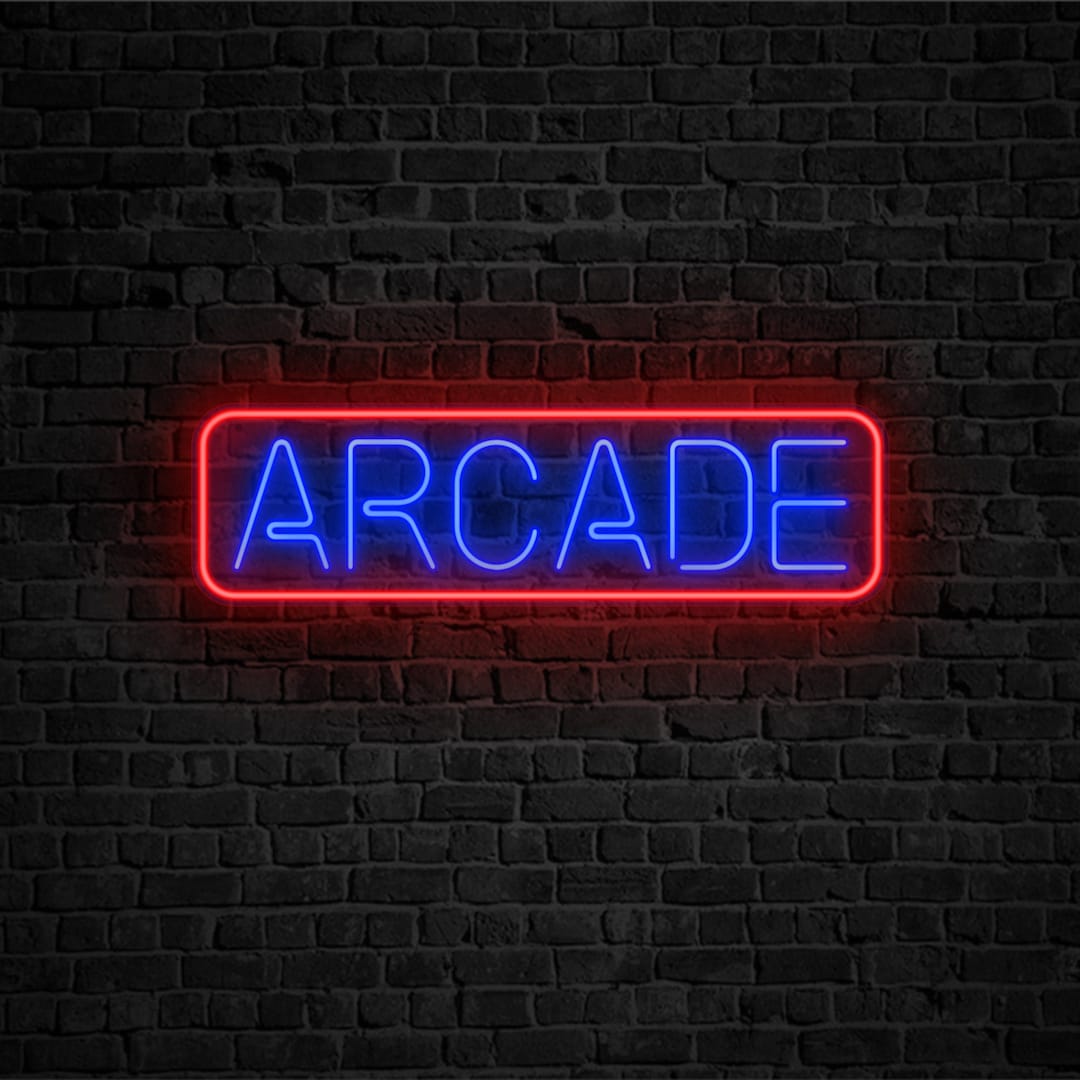 Retro Arcade Neon Sign - Customize Your Arcade / Mancave LED Sign - Etsy