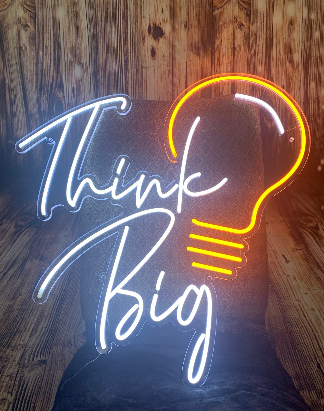 Think Big LED Neon Sign – Inspirational Office Decor - Etsy