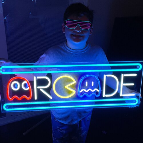 Retro Arcade Neon Sign Customize Your Arcade / Mancave LED - Etsy