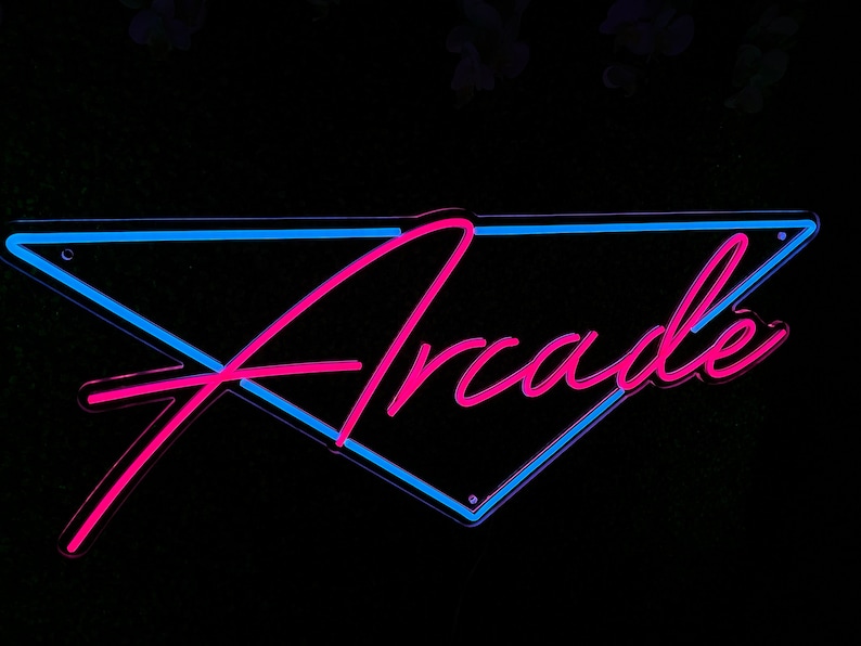 Retro Arcade Neon Sign Your Arcade / Man-cave LED Sign / - Etsy