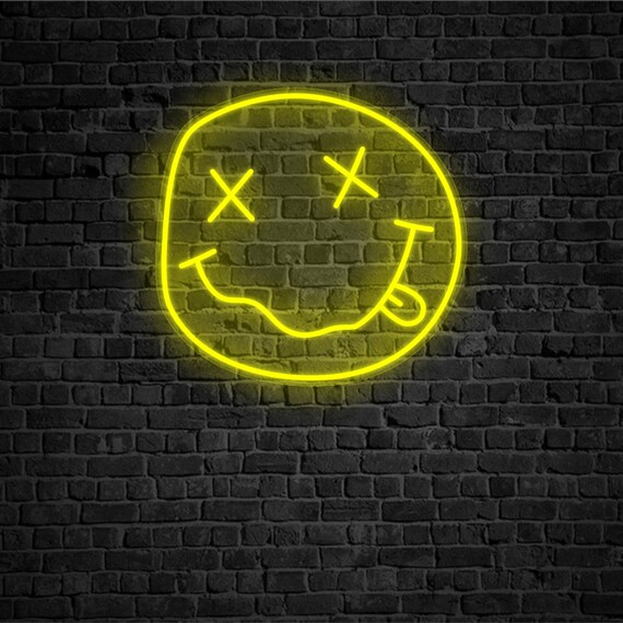 Dead Smiley Neon Sign Funny LED Signs | Etsy