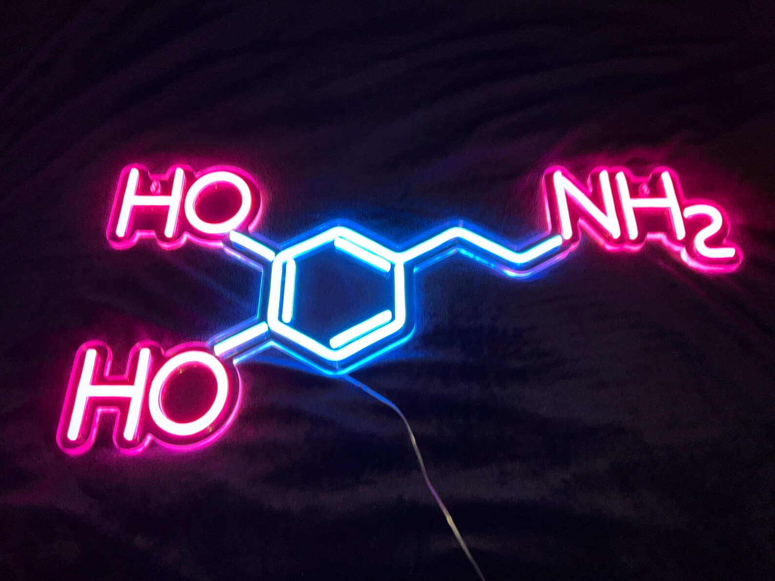 Dopamine Molecule LED Neon Sign – Handmade Home Decor - Etsy