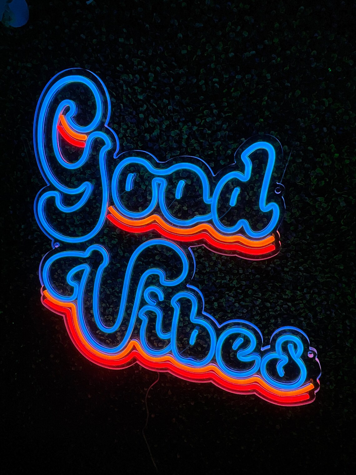 Good Vibes Neon Sign 70's Home Decor Custom Neon Sign - Etsy