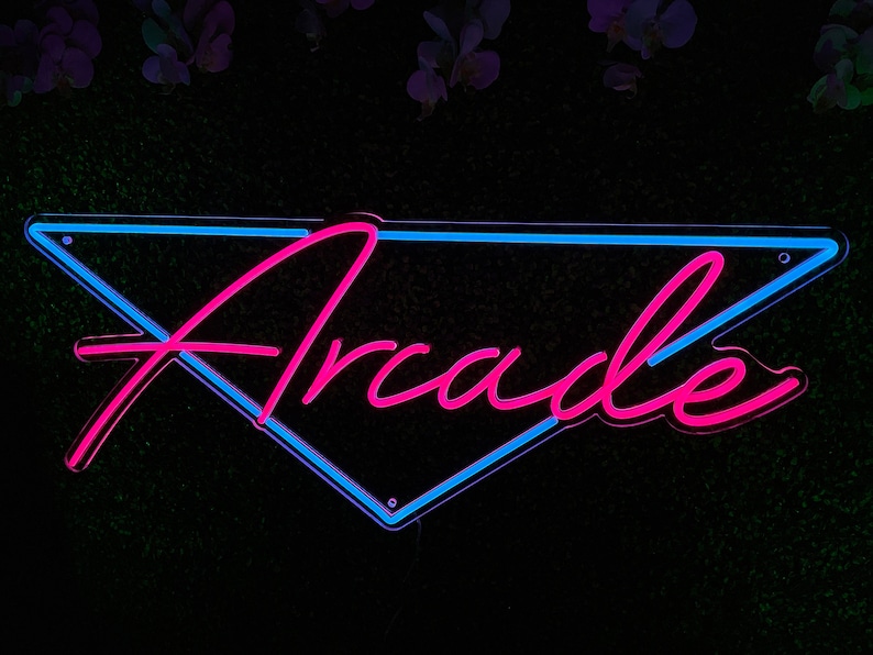 Retro Arcade Neon Sign Your Arcade / Man-cave LED Sign / - Etsy