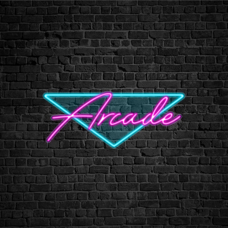 Retro Arcade Neon Sign Your Arcade / Man-cave LED Sign / - Etsy