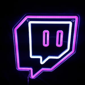 Twitch Channel Streaming - Neon Sign - Custom LED Sign - Game Room or ...