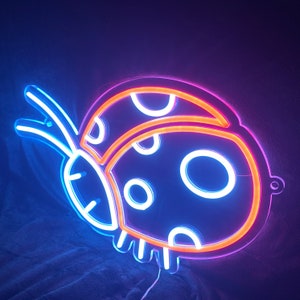 Ladybug Neon Light - Perfect Neon Sign Wall Decor for Girls Bedroom - Etsy
