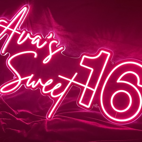 Personalized Name Sign for Sweet 16 - Etsy
