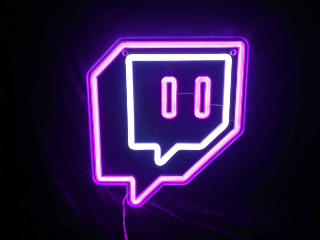 Twitch Channel Streaming - Neon Sign - Custom LED Sign - Game Room or ...
