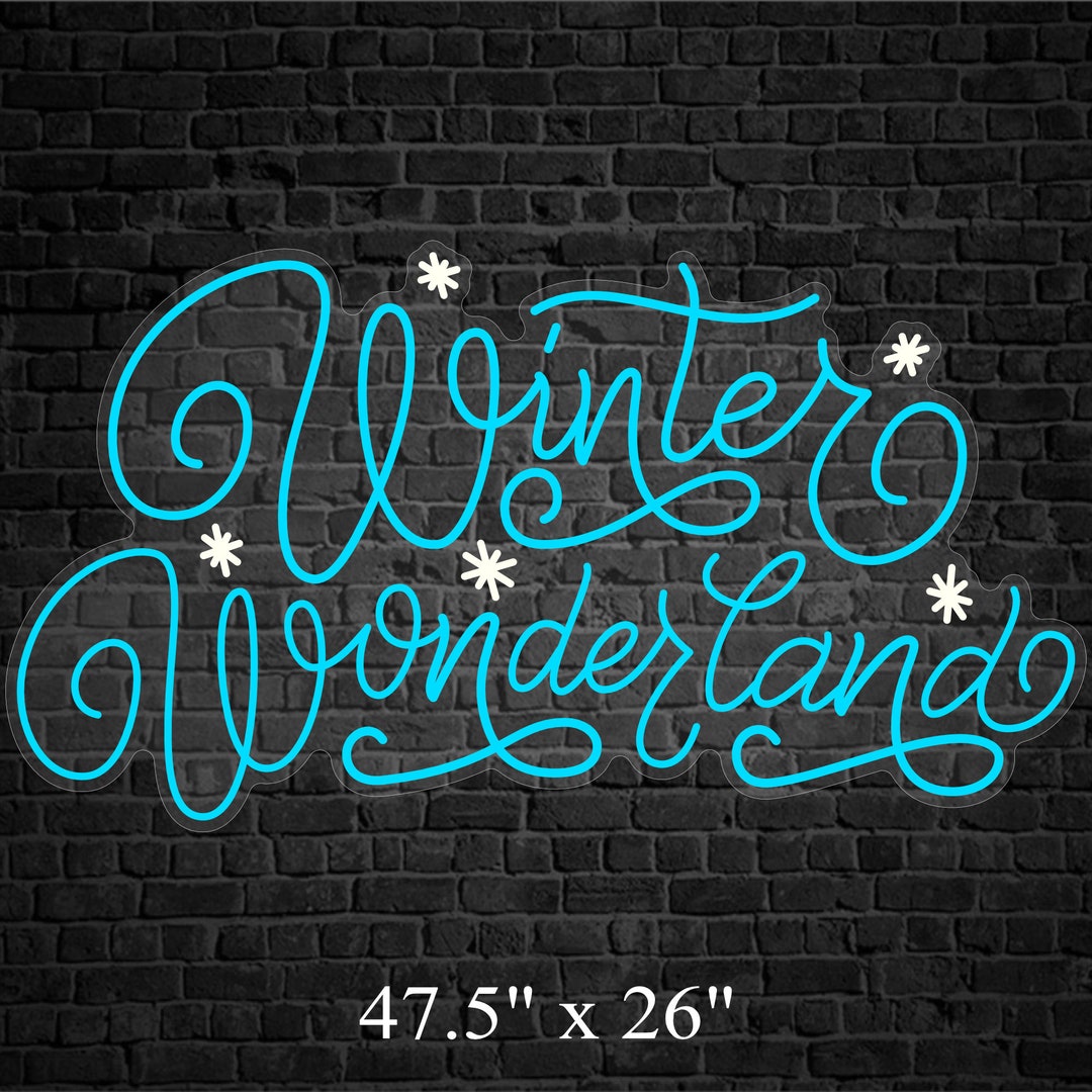 Winter Wonderland Neon Sign - Custom Neon Sign for the Holidays - Etsy