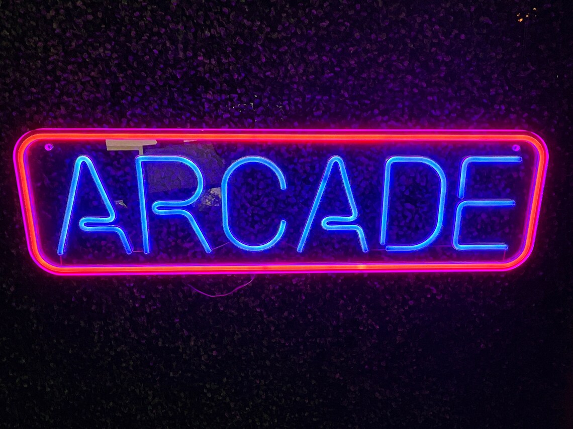 Retro Arcade Neon Sign Customize Your Arcade / Mancave LED - Etsy