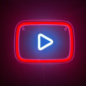 Youtube Channel Streaming - Neon Sign - Custom LED Sign - Game Room or ...