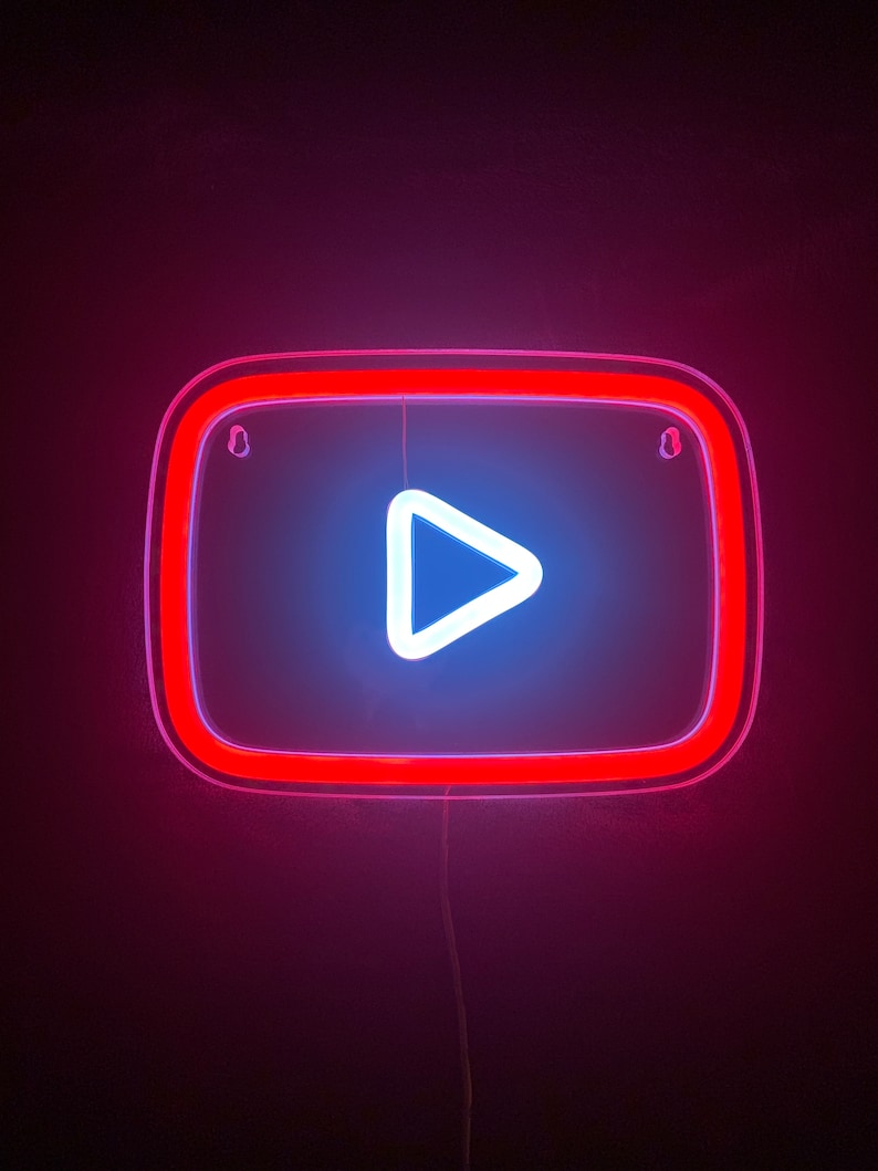 Youtube Channel Streaming - Neon Sign - Custom LED Sign - Game Room or ...