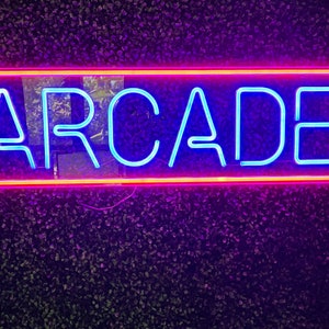 Retro Arcade Neon Sign - Customize Your Arcade / Mancave LED Sign - Etsy