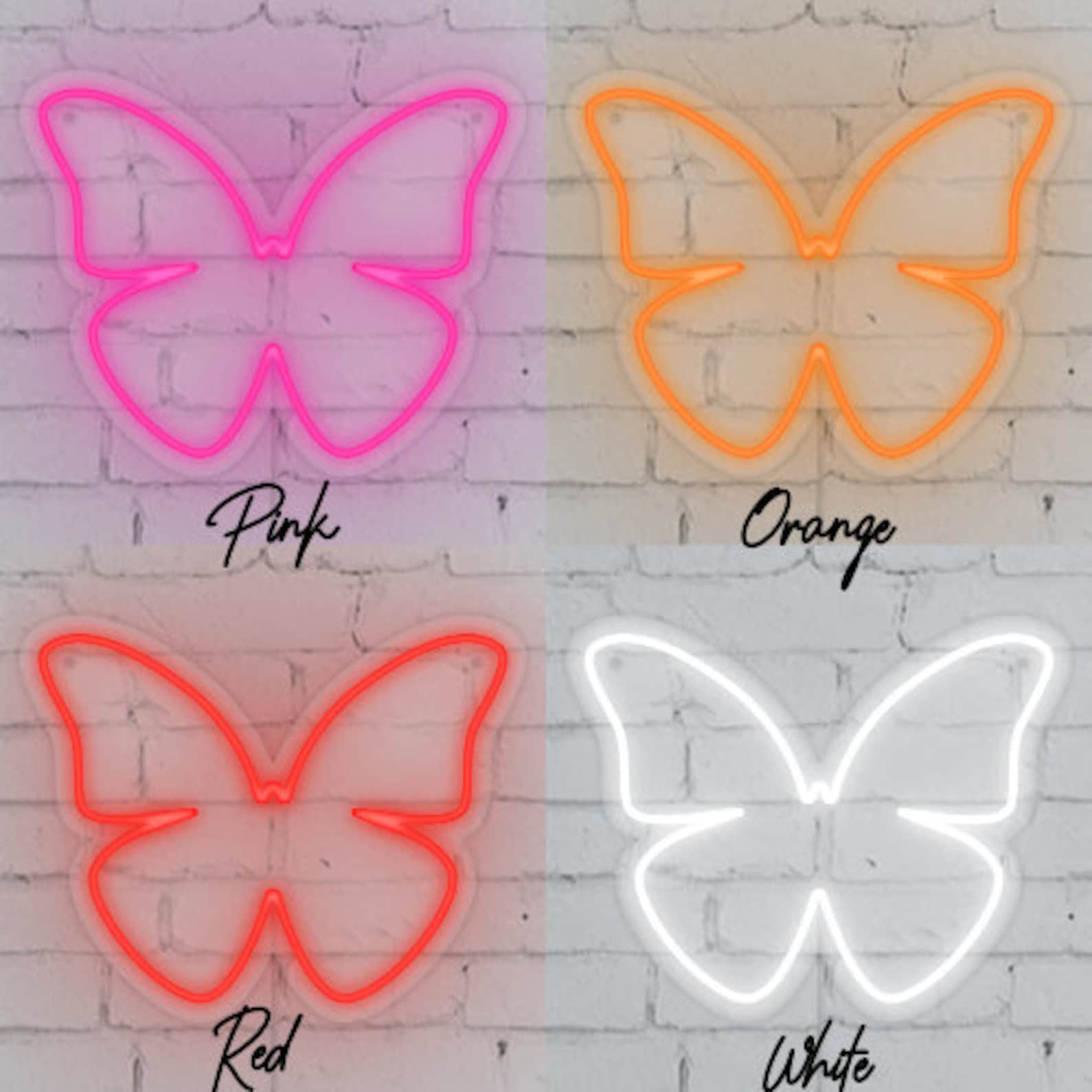 Neon Sign Butterfly Neon Light Perfect Neon Sign Wall - Etsy