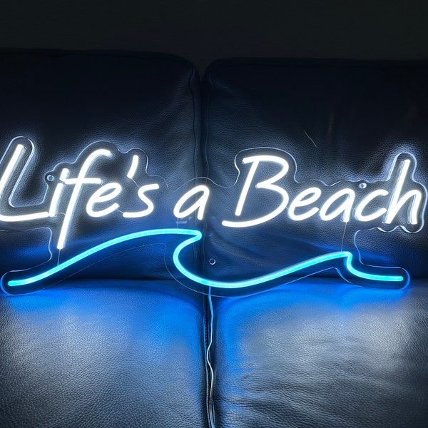 Led Wave Neon Light - Etsy