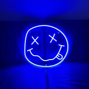 Dead Smiley Neon Sign - Funny LED Signs - Etsy