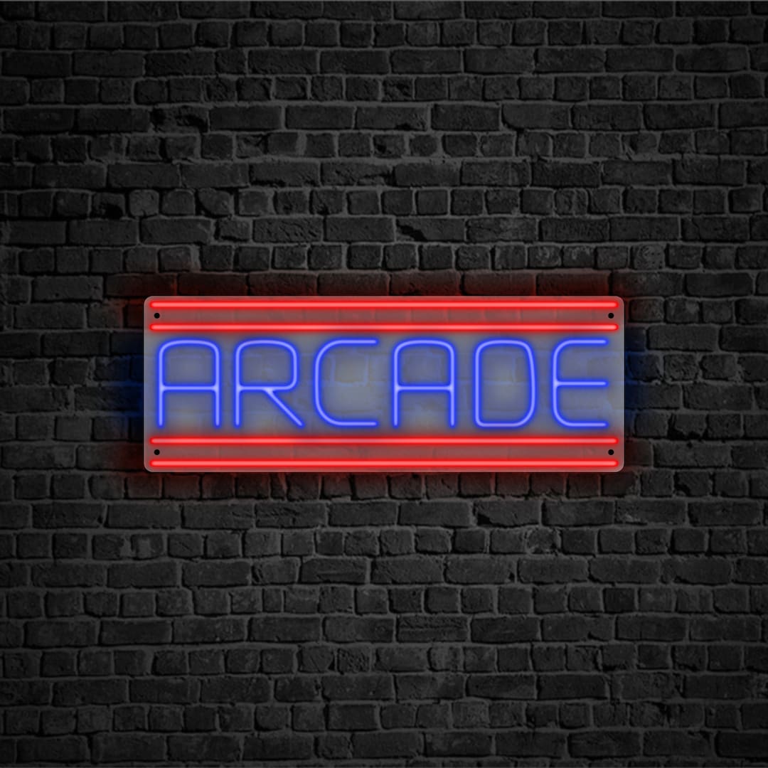 Retro Arcade Neon Sign - Customize Your Arcade / Mancave LED Sign - Etsy