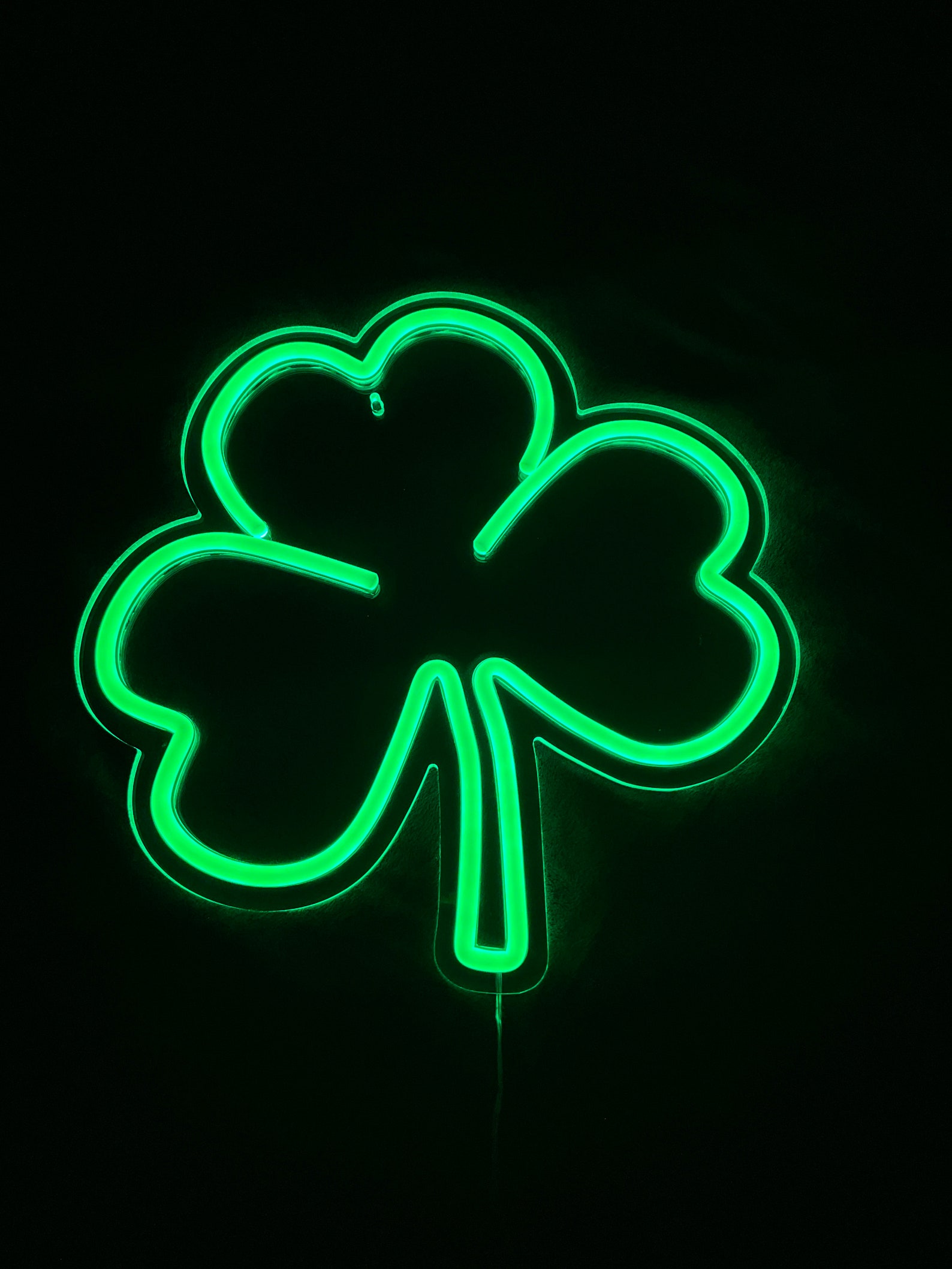 St. Patricks Day Decor Shamrock Neon Sign Lucky Irish | Etsy