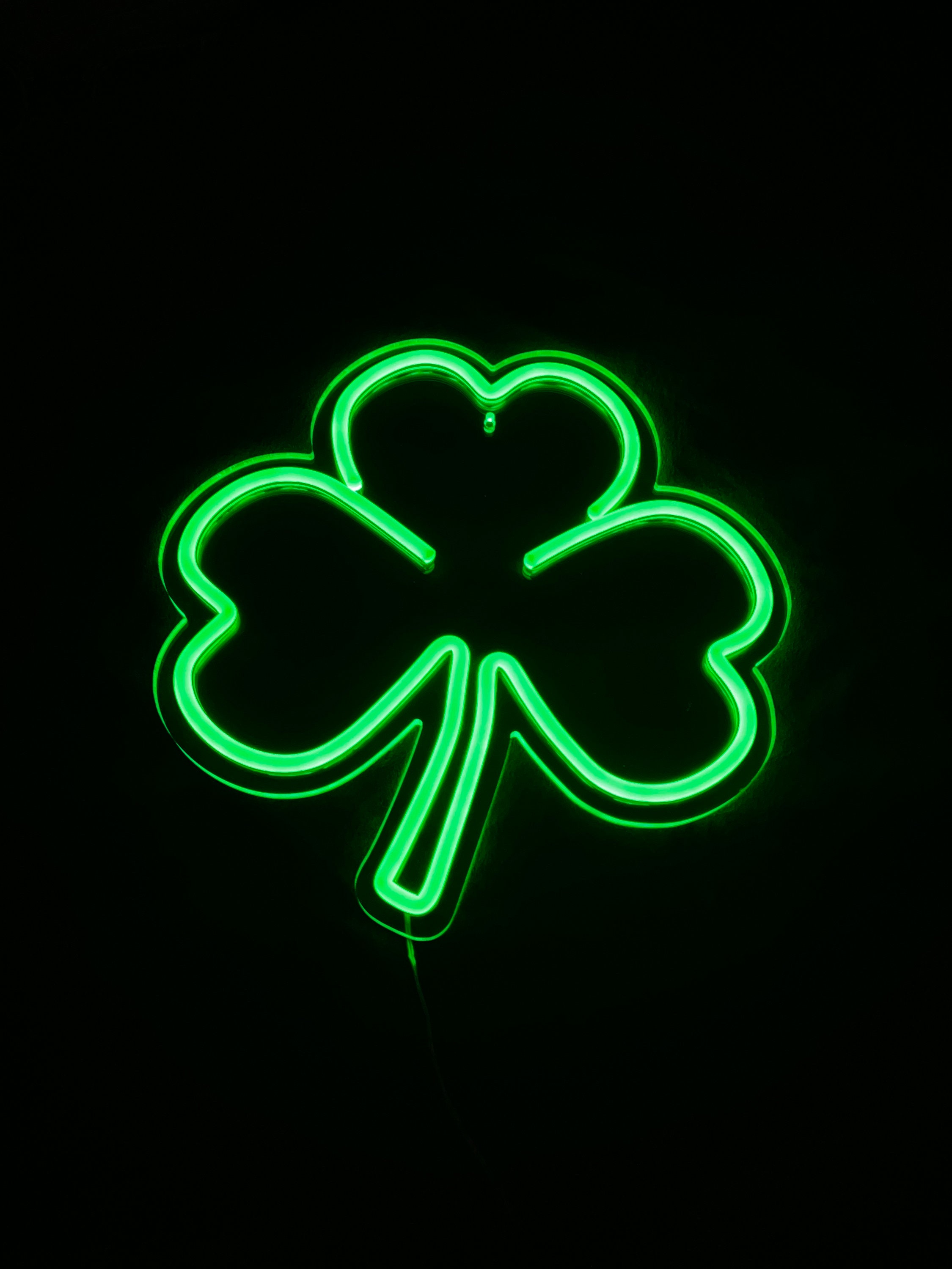 St. Patricks Day Decor Shamrock Neon Sign Lucky Irish | Etsy