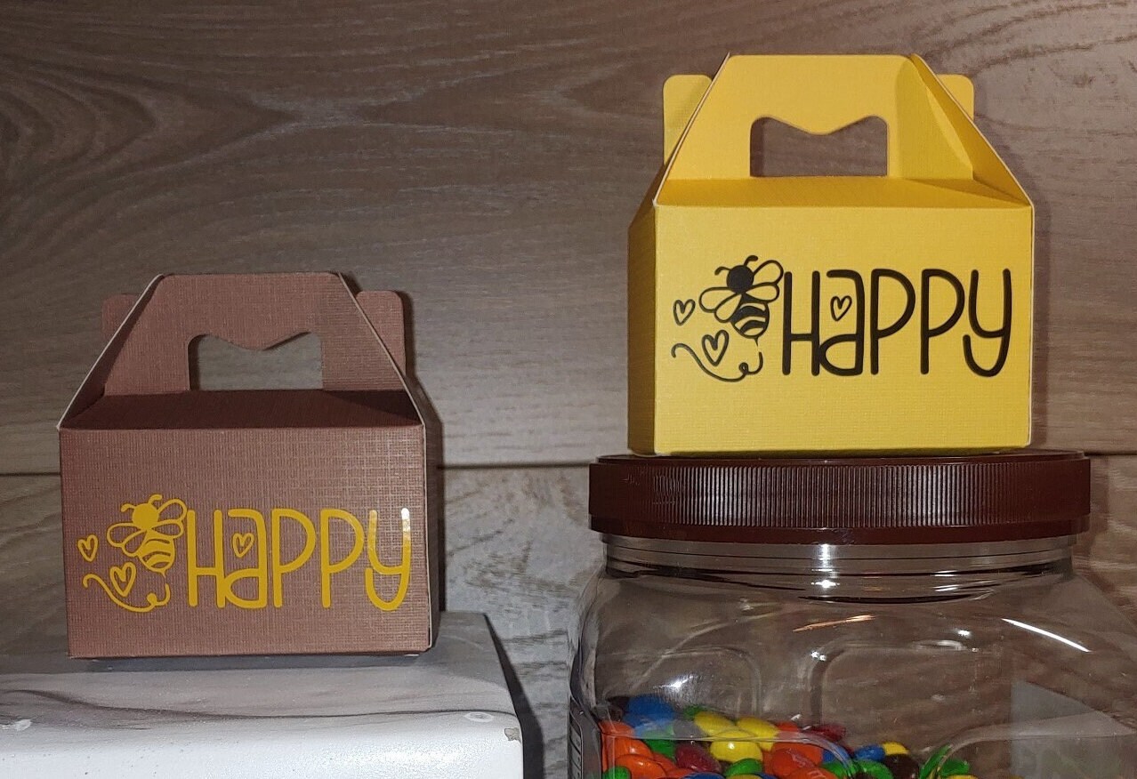 Be Happy Gable Box - SVG, Banner Cut File - Silhouette - Cricut ...