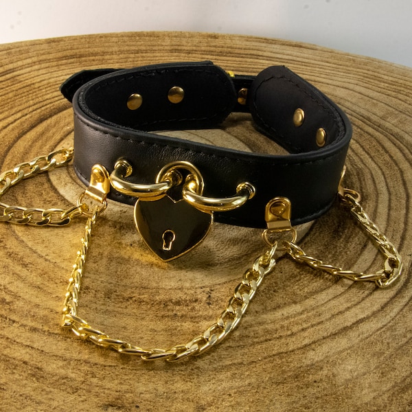 Collar With Lock - Etsy
