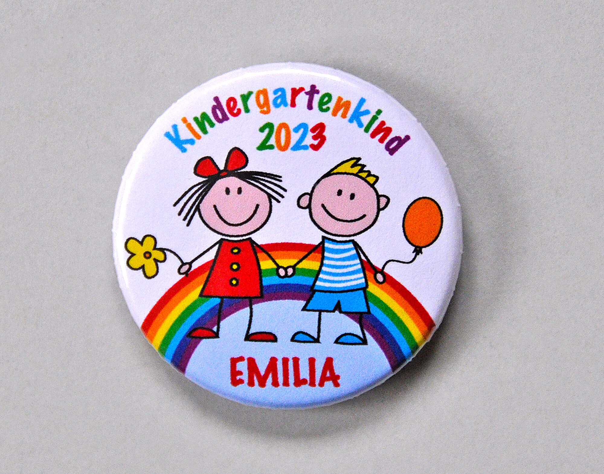 Button Kindergarten Child 2024 With Name, Badge Daycare Child ...