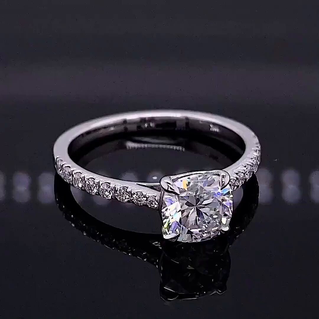 Buy Cushion Brilliant 1.52ct F VS2 EX Cushion Cut Engagement Online in ...