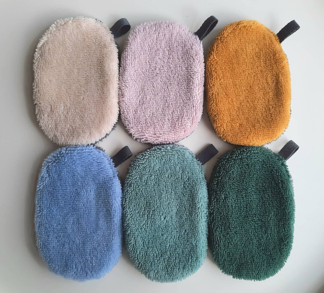 WASHING PADS Fluffy Soft Made of Bamboo Terry Cloth in Six - Etsy