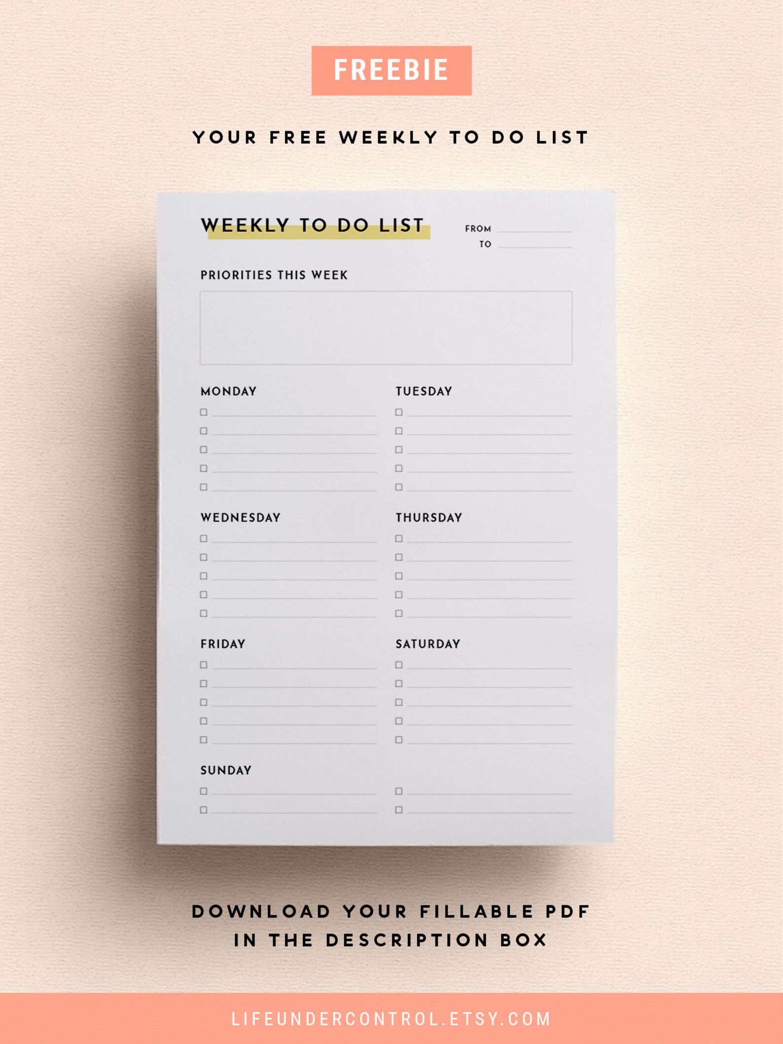 Weekly Planner Binder Printables A4 & US Letter Digital - Etsy