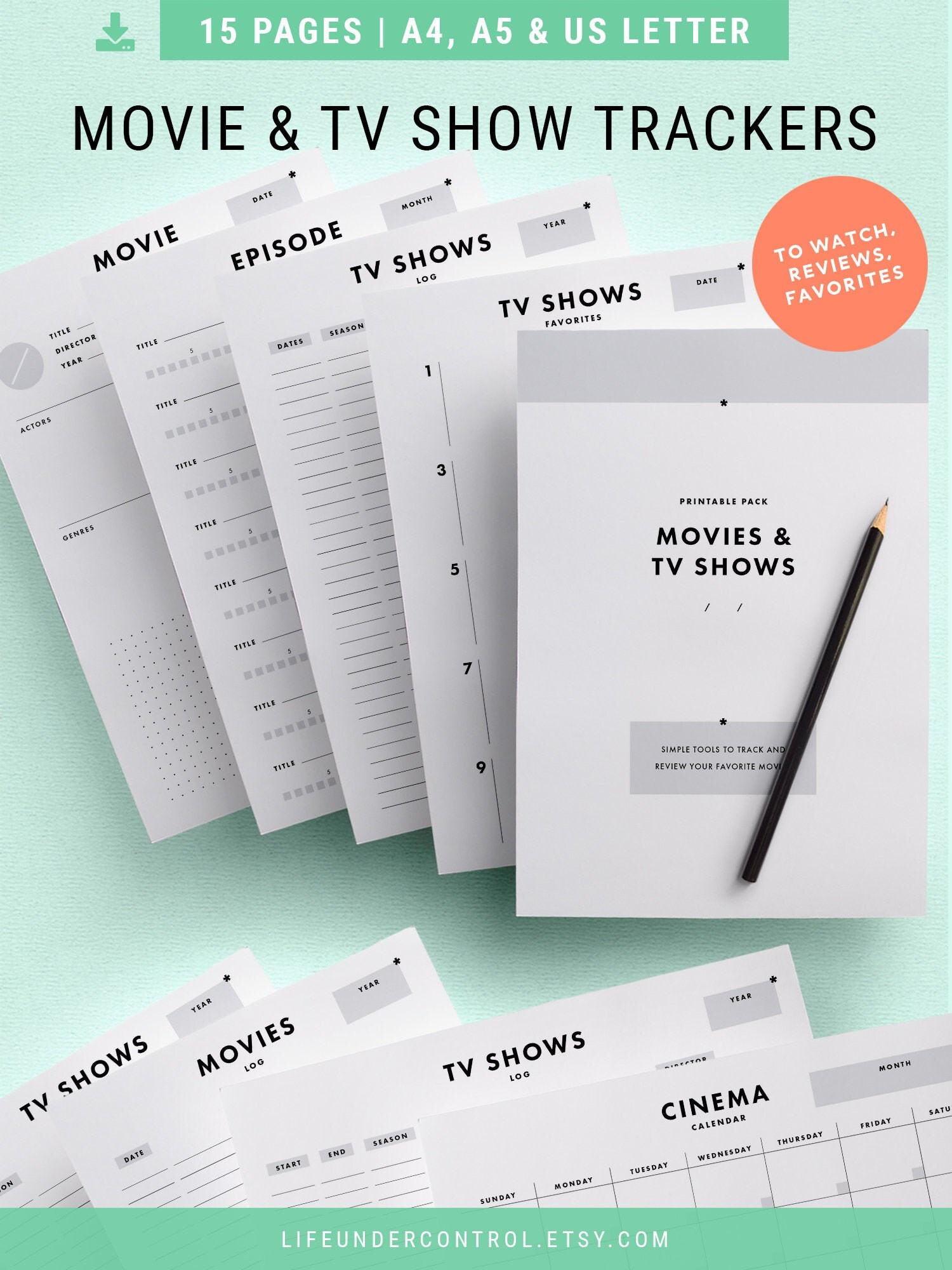 Paper Calendars & Planners Paper & Party Supplies Letter Films and ...