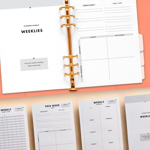 Weekly Home Binder Kit A4, A5, Letter Hole Punch Printables Eisenhower ...