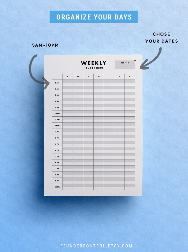 Weekly Home Binder Kit A4, A5, Letter Hole Punch Printables Eisenhower ...