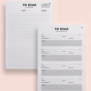 Reading Reviews, Tracker & More Ultimate Bundle for A4, A5, Letter ...