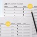 Job Application Tracker Printable A4 & US Letter Digital Fillable PDF ...