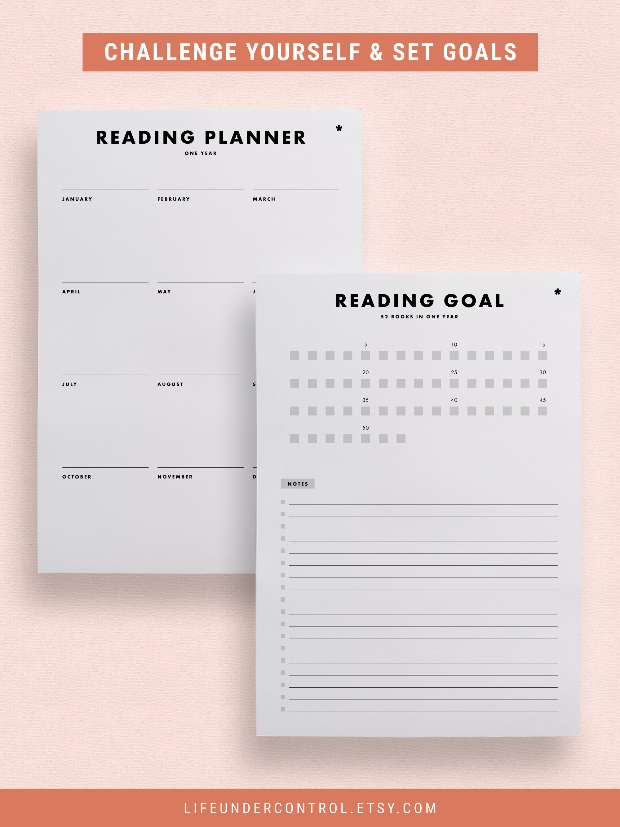 Reading Reviews, Tracker & More Ultimate Bundle for A4, A5, Letter ...