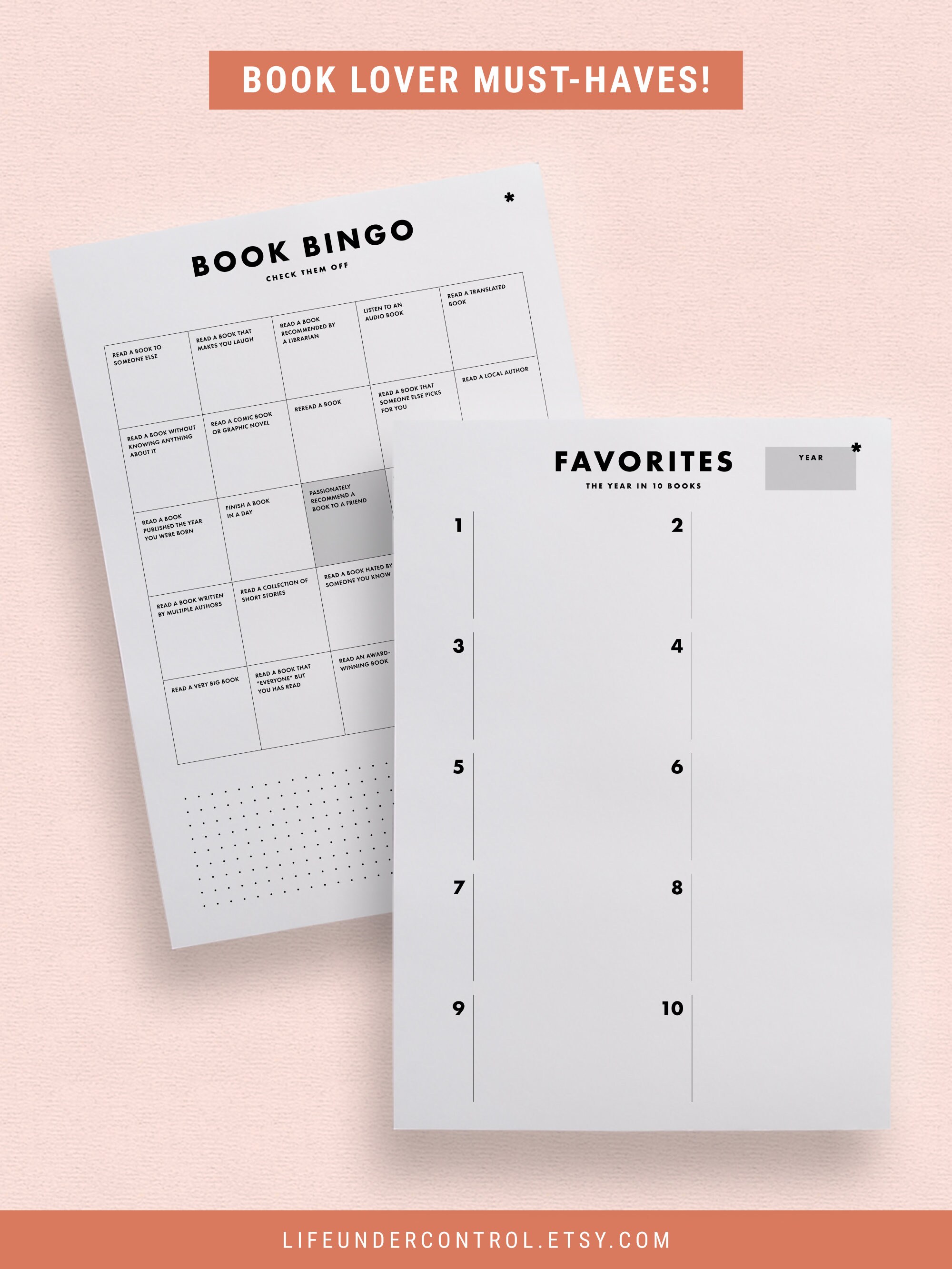 Reading Reviews, Tracker & More Ultimate Bundle for A4, A5, Letter ...