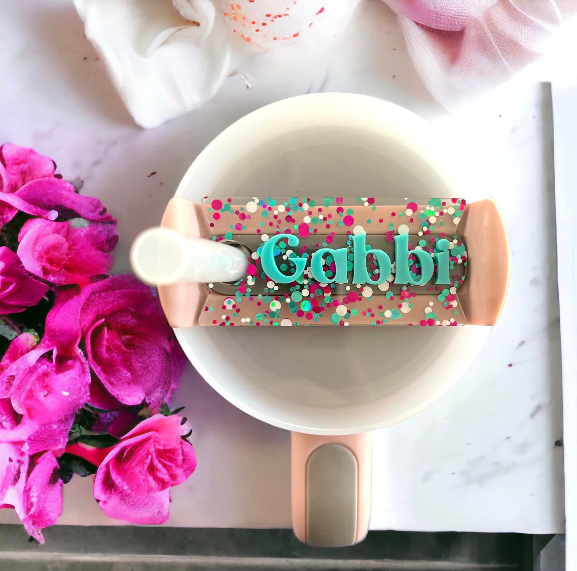 Personalized Tumbler Topper Tumbler Name Tag Tumbler Decoration Acrylic ...